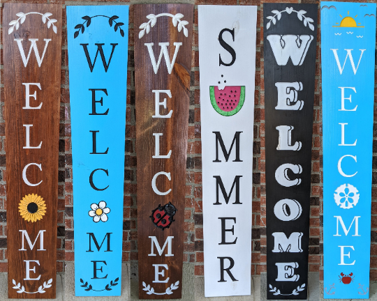Spring/Summer Porch Signs – Yellow Bird Woodworks